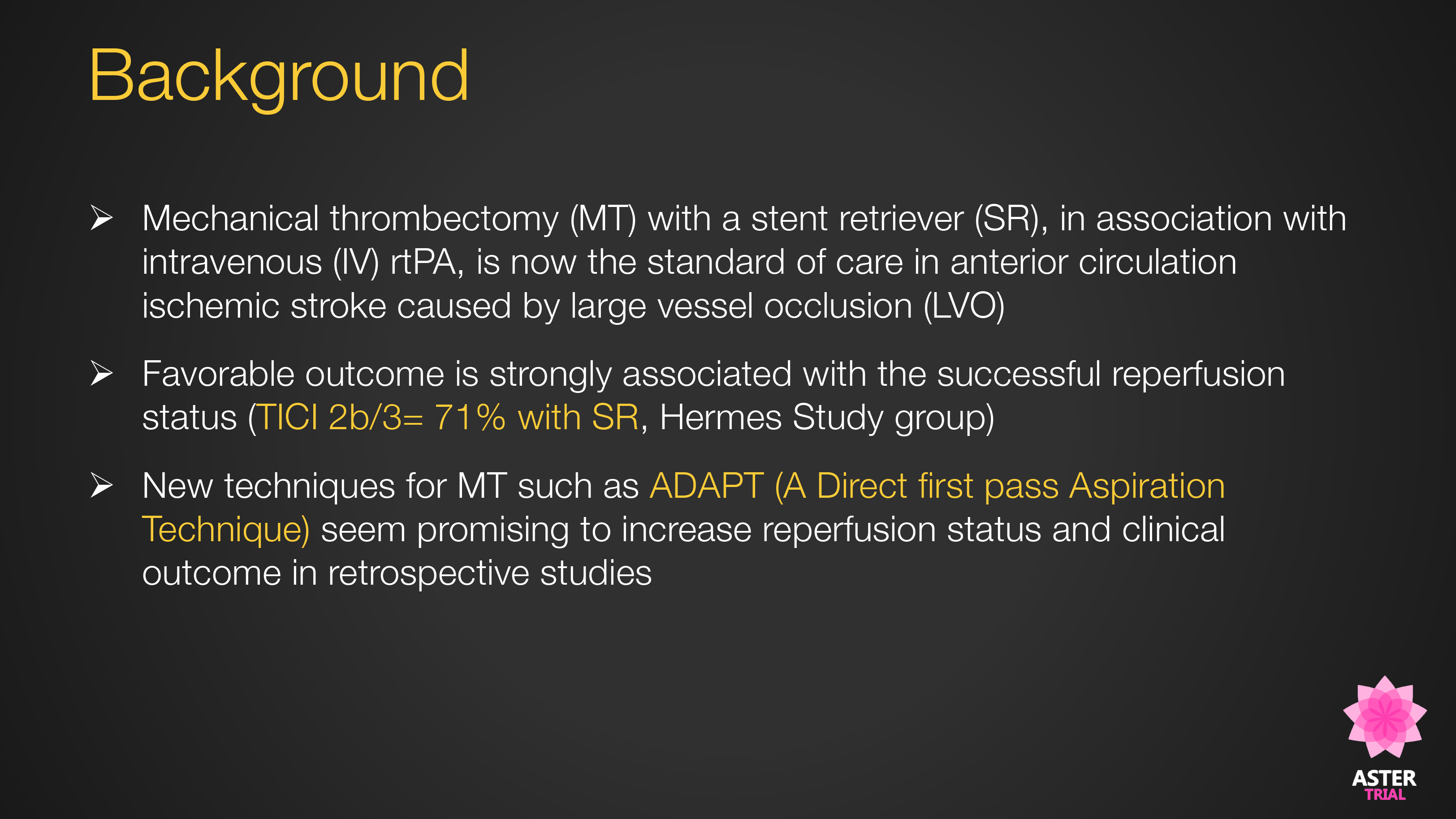 ASTER Presentation - 2017May ESOC - 脑医汇
