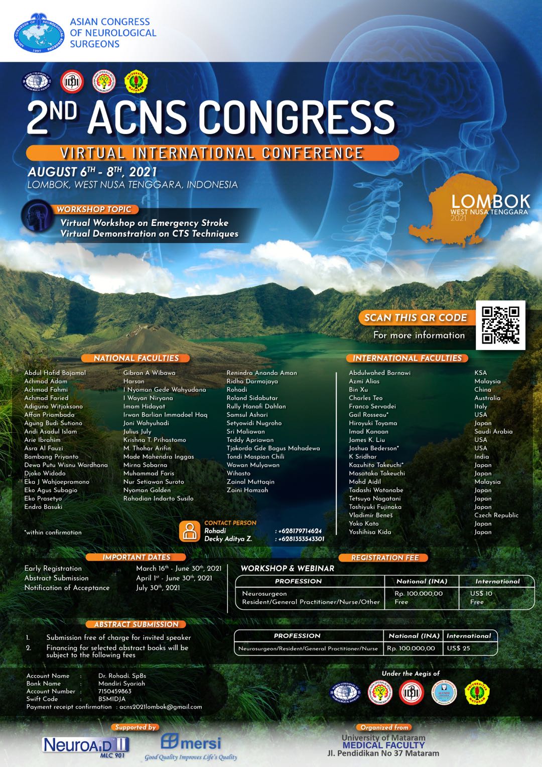 【8月7-8日直播】2021年第二届ACNS视频会议，国际神经外科教育与培训系列网课！ - 脑医汇 - 神外资讯 - 神介资讯